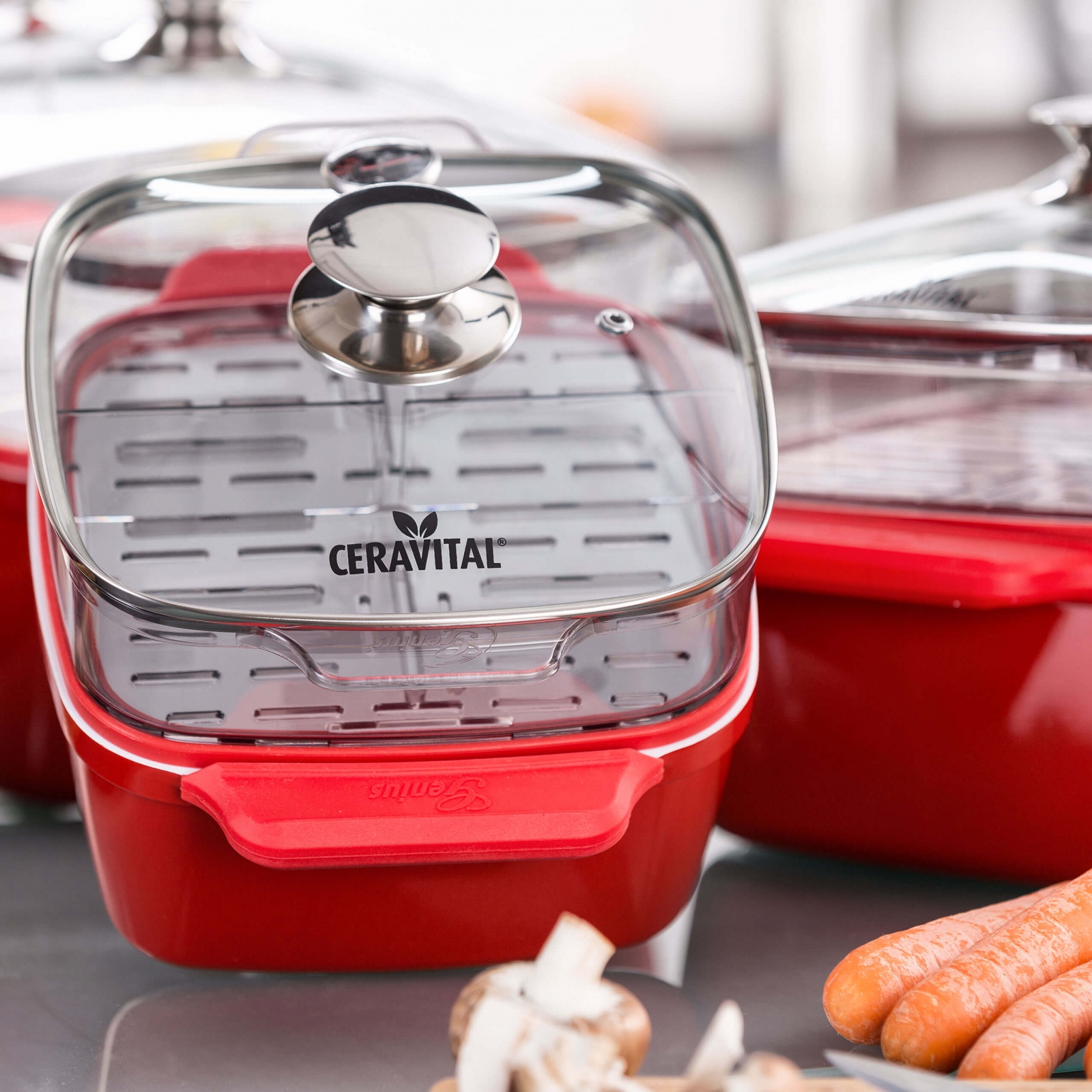 Ceravital | Dampfgarer | Set 12-tlg. | Spezialgeschirr | Kochgeschirr ...